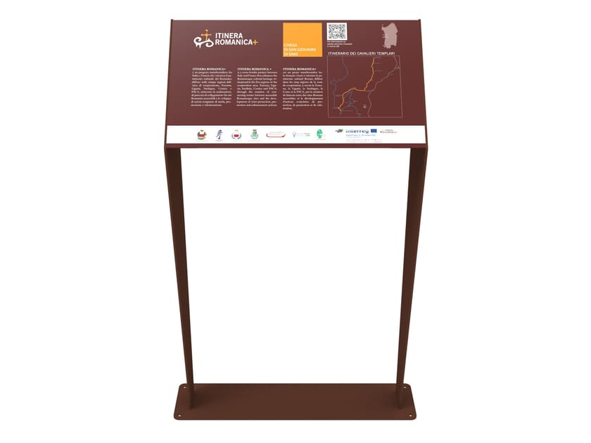 SHARP | Freestanding advertising totem By Lazzari design Marco Boscarino