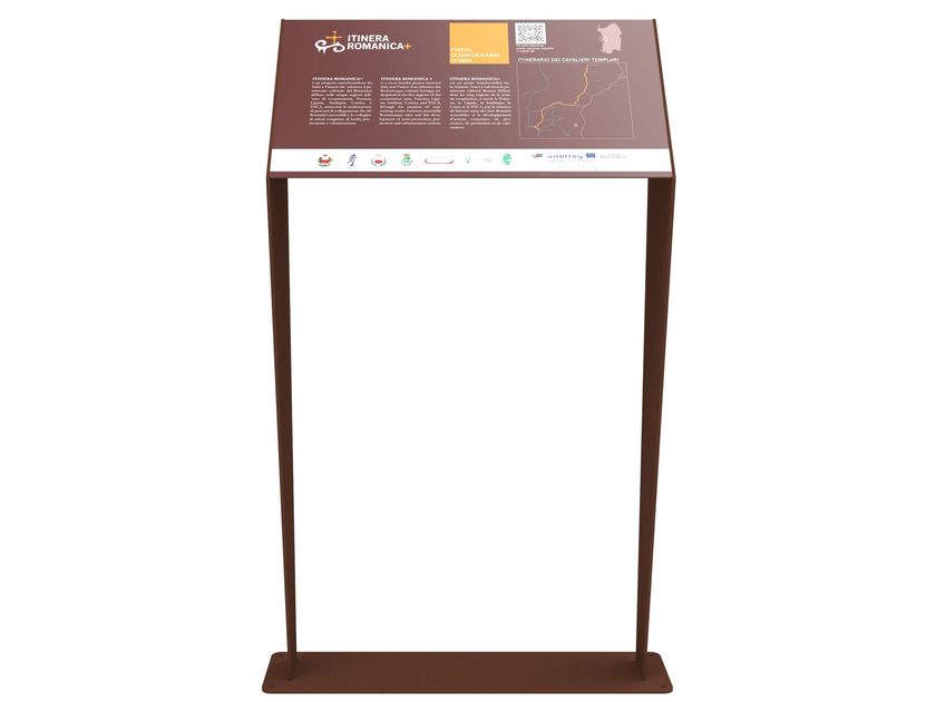 SHARP Galvanized steel information stand By Lazzari | design Marco ...