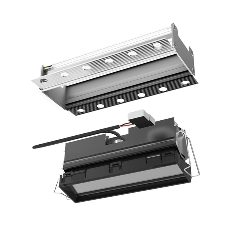 SHARP WALLWASHER Recessed ceiling rectangular spotlight By Artemide