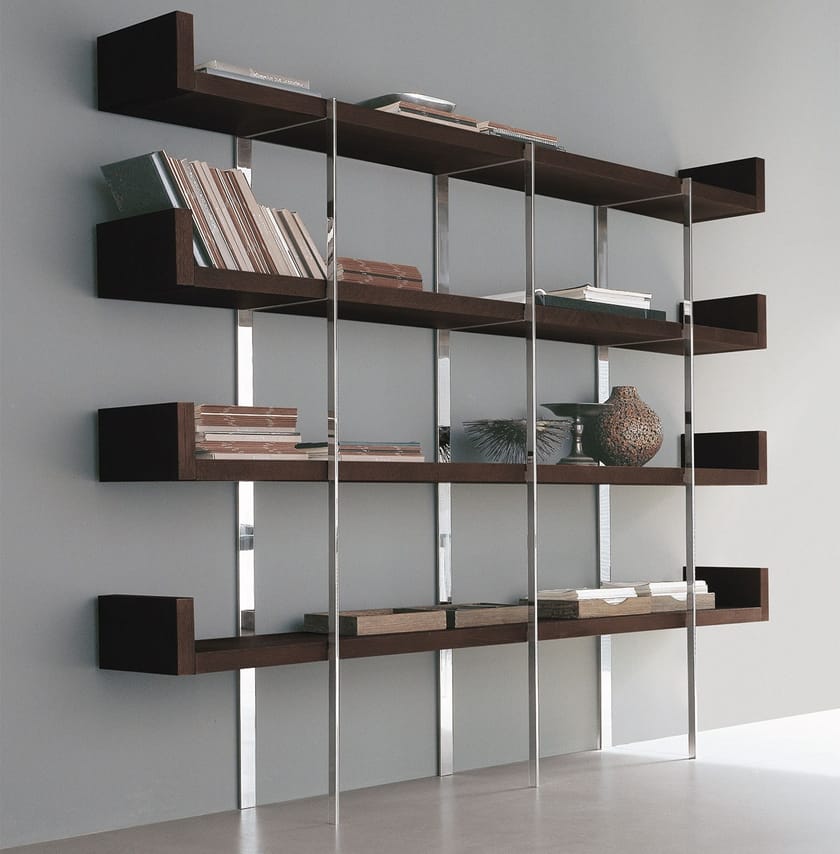 Sectional steel bookcase SHELF-SERVICE By ALIVAR design Bruno Rainaldi
