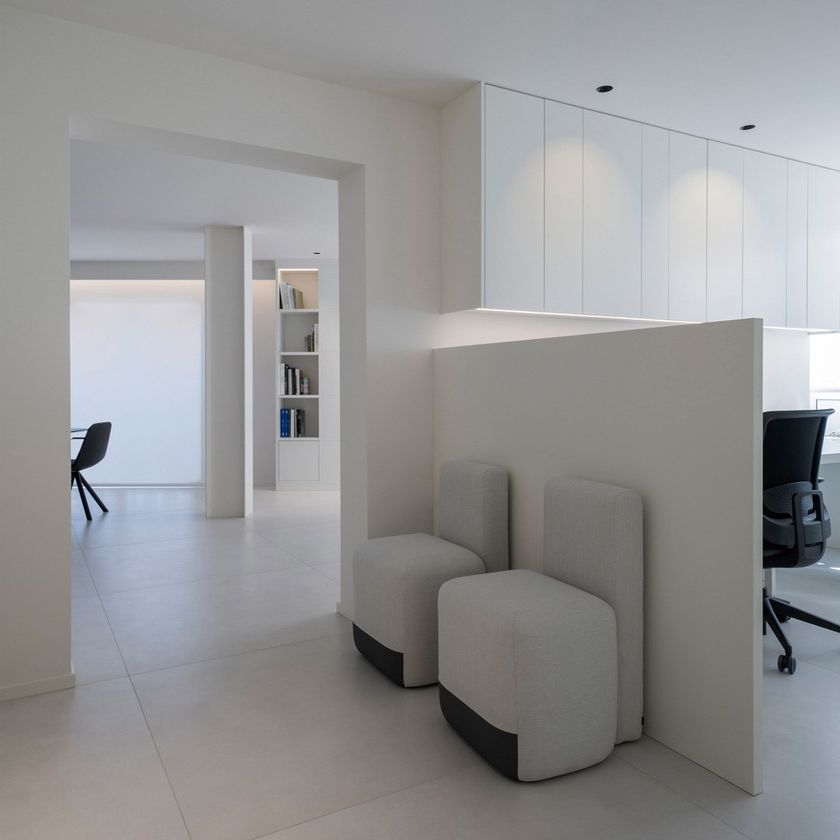 SHOT LIGHT M ASYMMETRIC TRIMLESS Recessed LED round aluminium spotlight ...