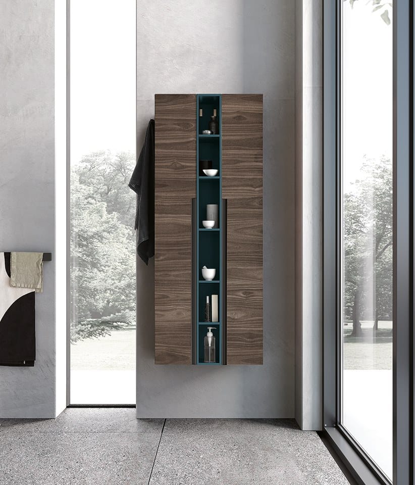 Mobile lavabo sospeso con specchio SIDE 02 Collezione Side By Archeda