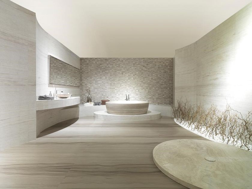 Travertine wall/floor tiles SILVER WOOD Travertine Collection By L ...