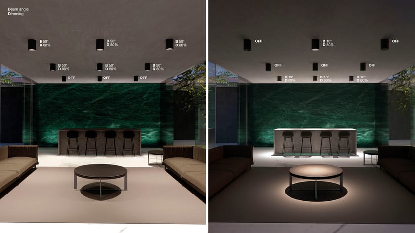 STAGE CEILING DIGITAL BEAM Outdoor spotlight By SIMES