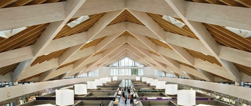 Glulam roofs and trusses Timber roof structure and timber truss By SIMONIN