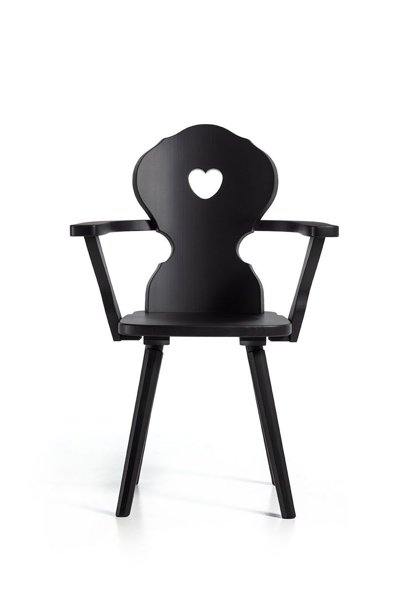 MONACO Wooden chair with armrests By SIPA