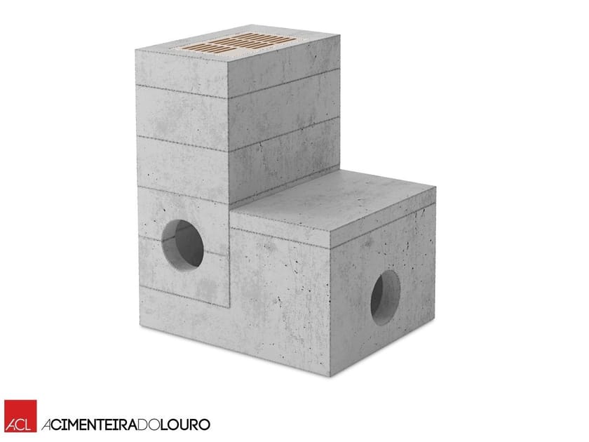 Elemento e canale di drenaggio in calcestruzzo SIPHONED BOX By ACL