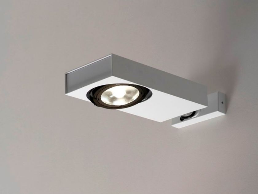 SISTEMA BRICK LED wall-mounted adjustable aluminium spotlight By ...