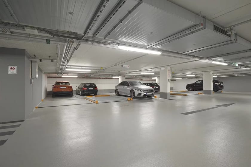 Piattaforma rotante e traslante per auto SISTEMA PALLET PARKBOARD PQ ...