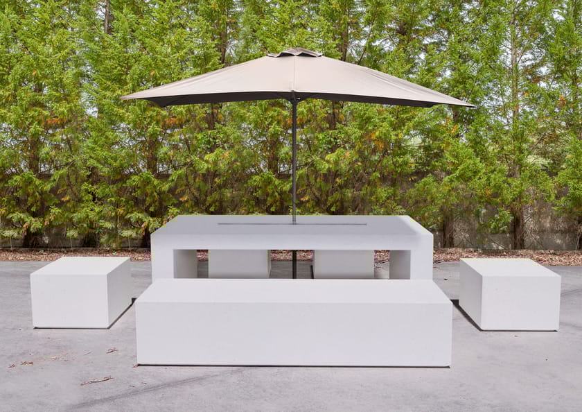 BOX TO BOX Modular backless concrete bench By SIT | design João Carvalho