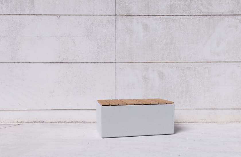 BOX TO BOX Modular backless concrete bench By SIT | design João Carvalho