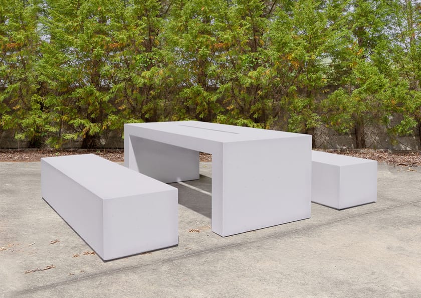 BOX TO BOX Modular backless concrete bench By SIT | design João Carvalho