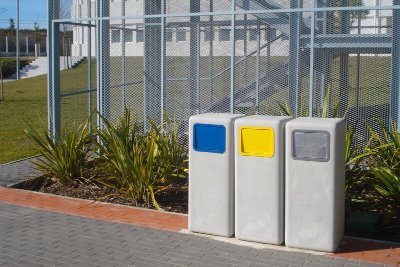 SOFTSHAPES Fiber-reinforced concrete litter bin for waste sorting By ...
