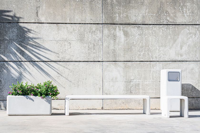 SOFTSHAPES Backless fiber-reinforced concrete bench By SIT | design ...