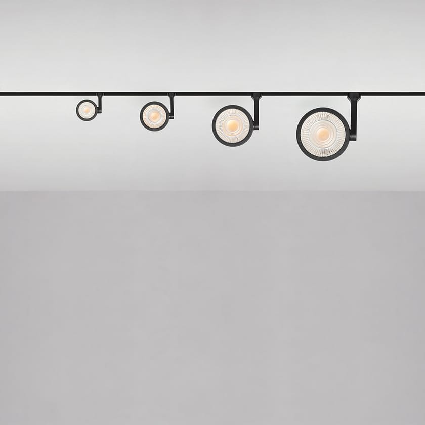 SIX XS 48V SHORT Lampe sur rails By Arkoslight | design Rubén Saldaña