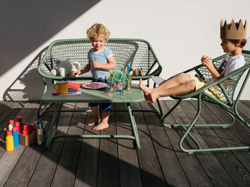 SIXTIES Rectangular aluminium garden side table By Fermob | design ...