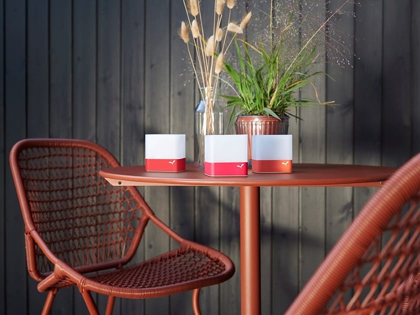 SIXTIES Silla de jardín patín de aluminio By Fermob | design Frédéric Sofia