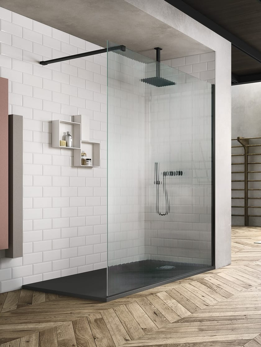 SK-IN SK Corner crystal Walk in shower By VISMARAVETRO