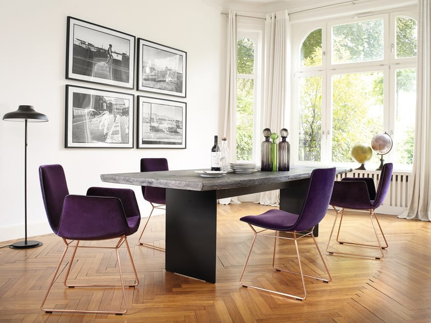 Rectangular wooden dining table SK04 KOMPOSIT By JANUA