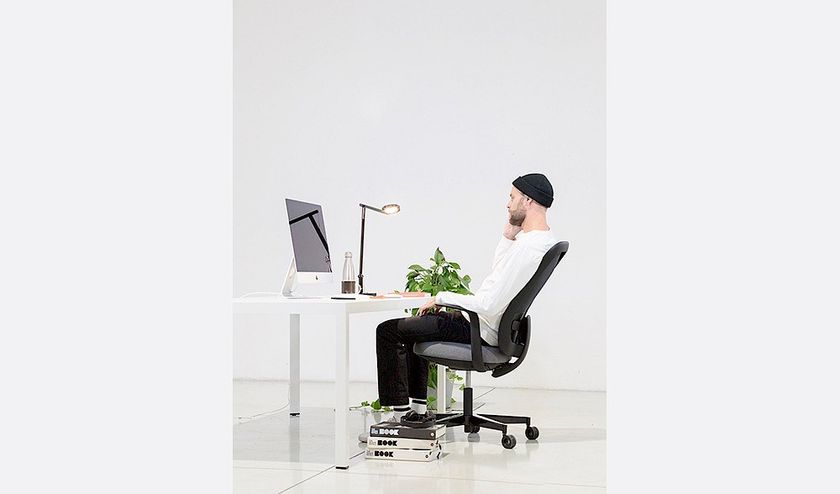 Swivel fabric office chair with armrests SKATE By Sitland design ...
