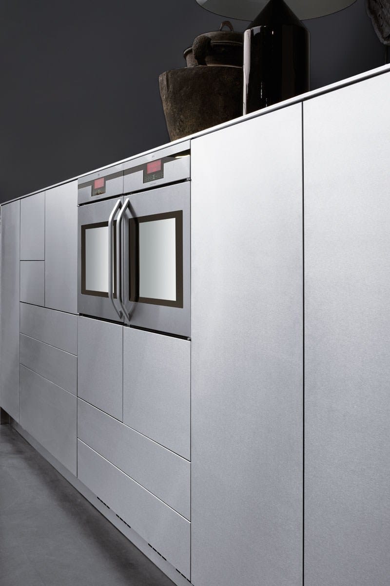 Stainless steel kitchen with island SKIN INOX SCOTCH-BRITE By Xera by Arex