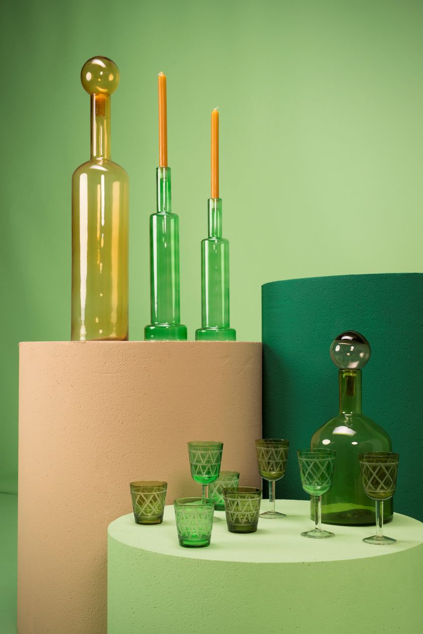Borosilicate glass candle holder SKYSCRAPER By Pols Potten