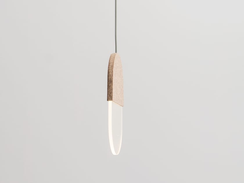 LED felt pendant lamp SLAB 20 Slab Collection By ANDlight design Lukas Peet