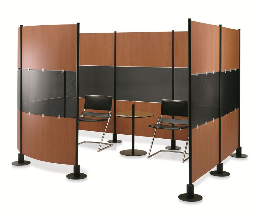 SLALOM | Wood-PVC workstation screen By Slalom design Gianni Menguzzato ...
