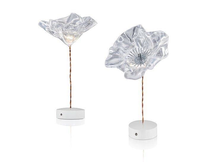 Lampada da tavolo a LED in Lentiflex® SLAMP - LAFLEUR BATTERY PRISMA By ...