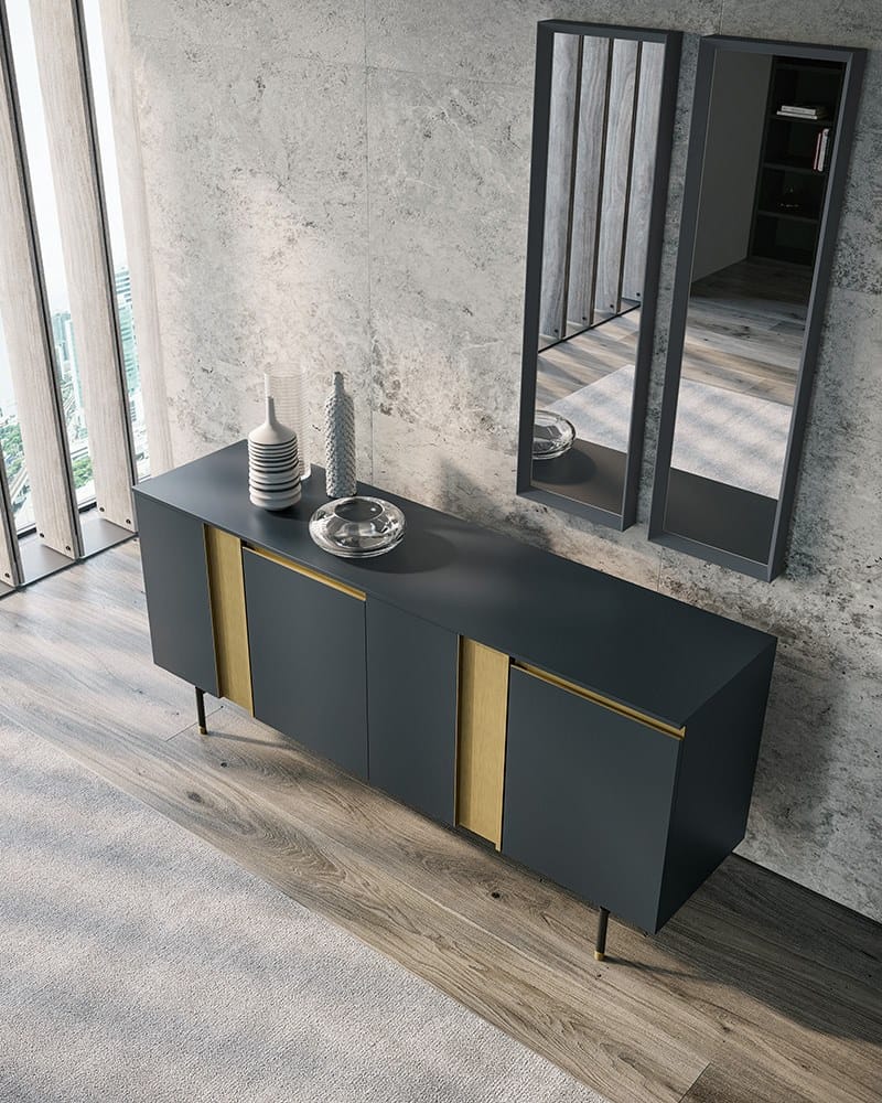 SLASH Framed wooden mirror By Dall'Agnese | design SIGNOROTTO + PARTNERS