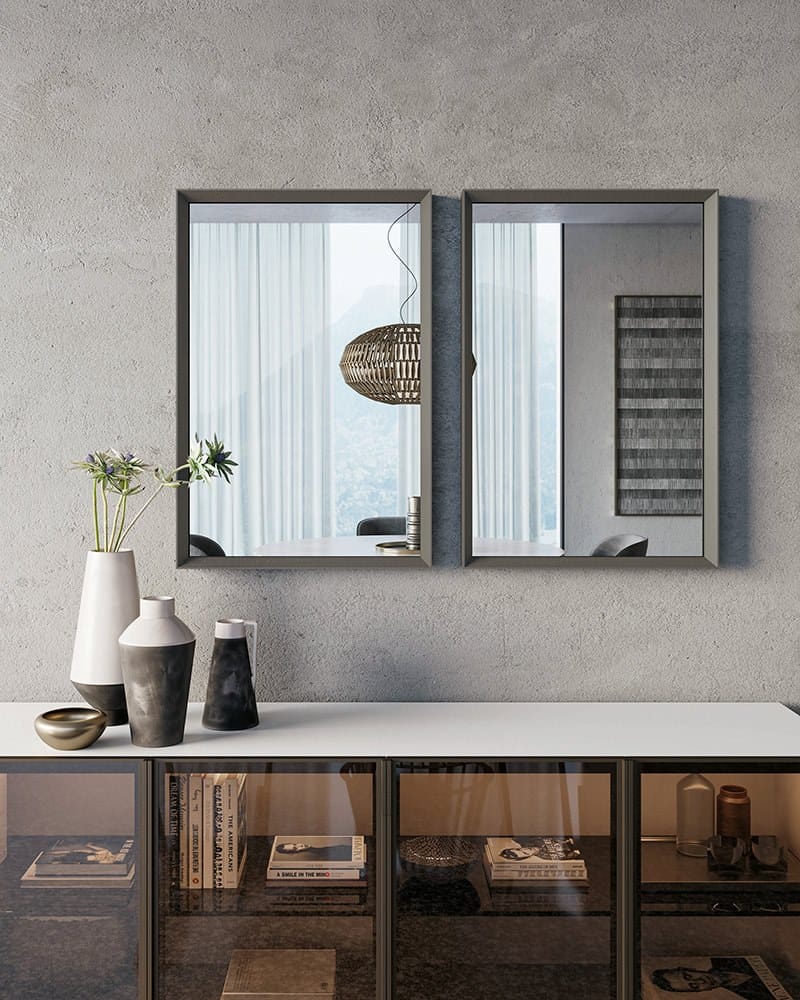 SLASH Framed wooden mirror By Dall'Agnese | design SIGNOROTTO + PARTNERS