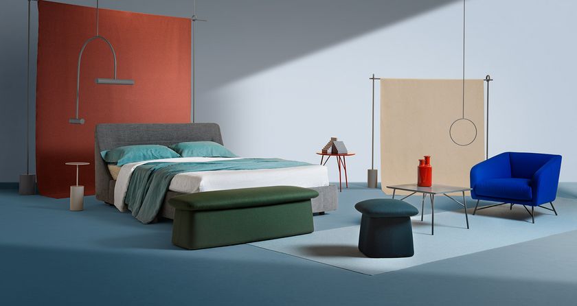 SLEEPWAY | Fabric bed By MY home collection design Enrico Cesana