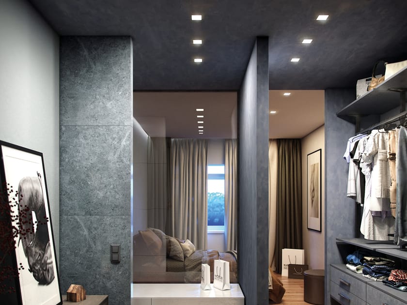 SLICE Recessed LED square AirCoral® spotlight By Buzzi & Buzzi