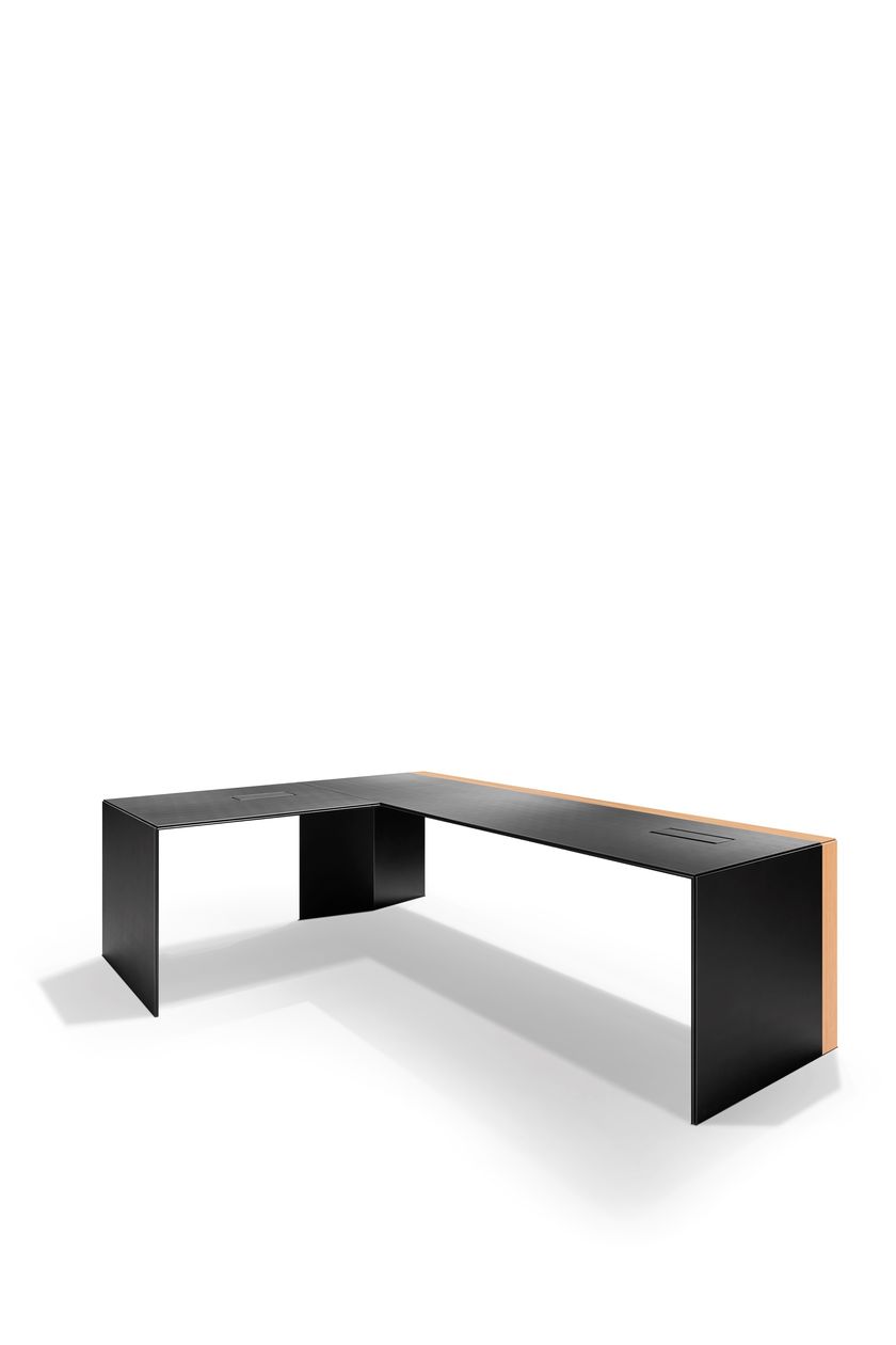 SLIM Rectangular metal executive desk By José Martínez Medina | design ...