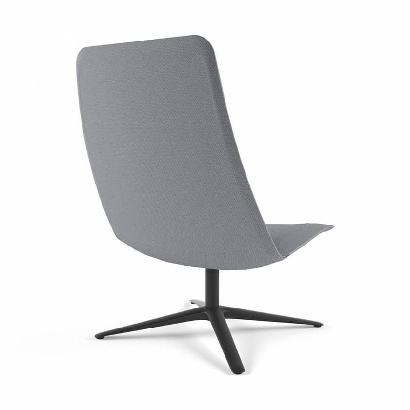 SLIM LOUNGE HIGH - 817 Swivel armchair with 4-spoke base By Alias ...