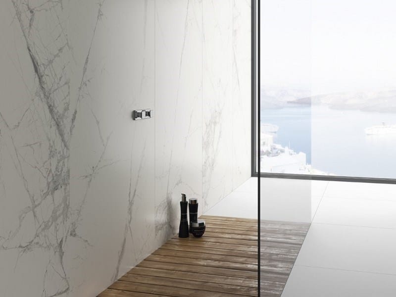 Wall/floor tiles with marble-effect pattern SYROS By Inalco