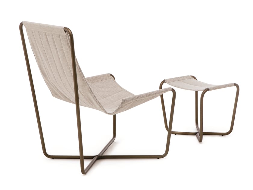 SLING Poggiapiedi da giardino in tessuto By Ethimo | design Studiopepe