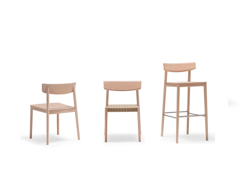 Stackable wooden chair SMART SI0610 Smart Collection By Andreu World ...