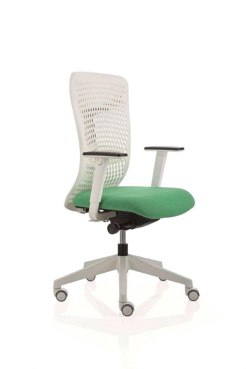 SMARTBACK Height-adjustable office chair with castors with armrests By ...