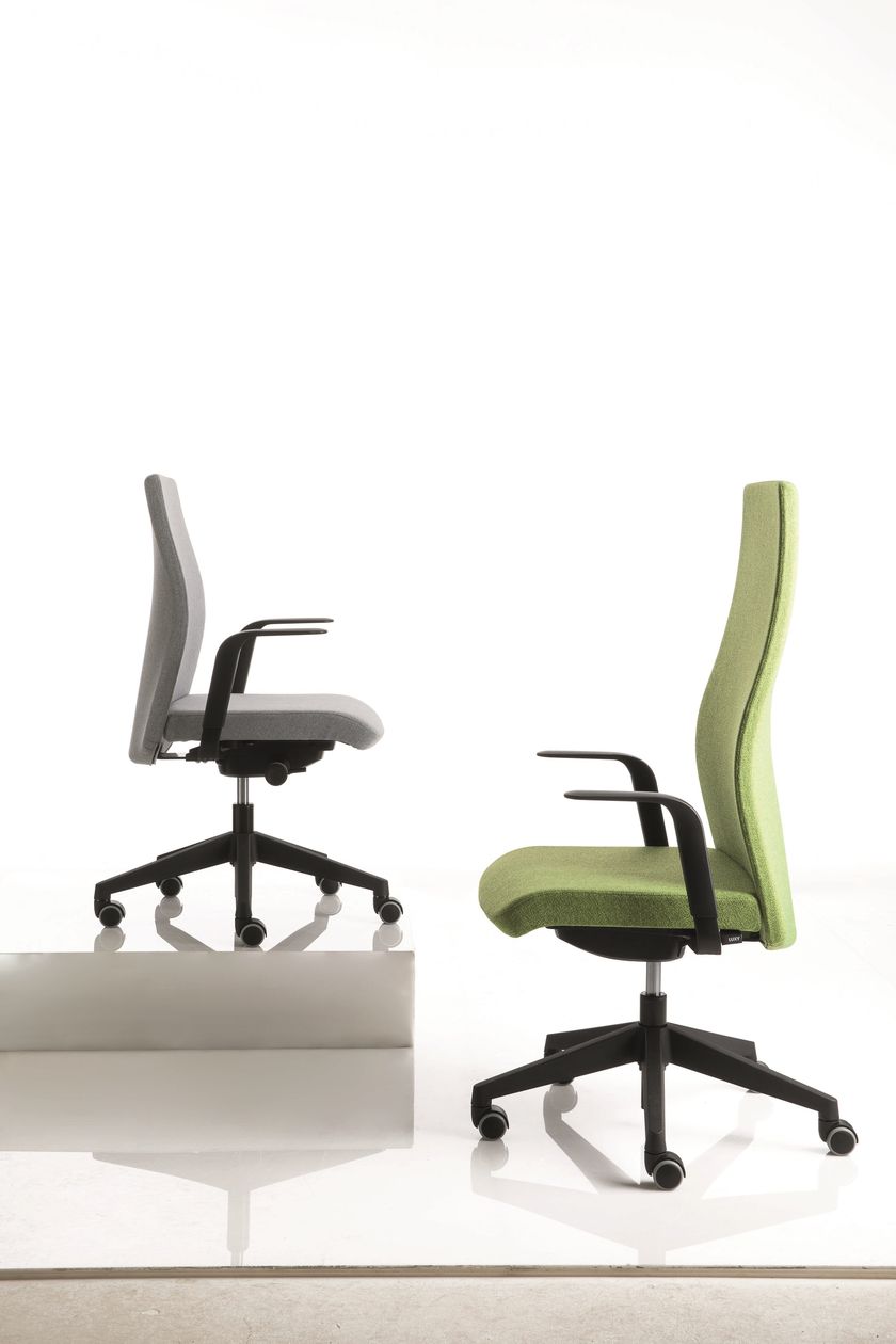 SMARTOFFICE Swivel height-adjustable office chair with castors By Luxy ...