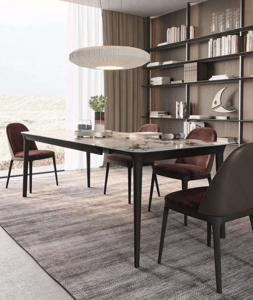 Tavolo rettangolare in gres porcellanato SMOOTH By Dall'Agnese design ...