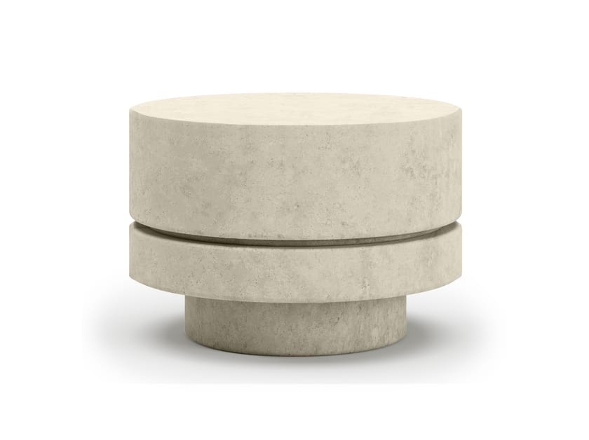 MIURA Round concrete garden coffee table By SNOC