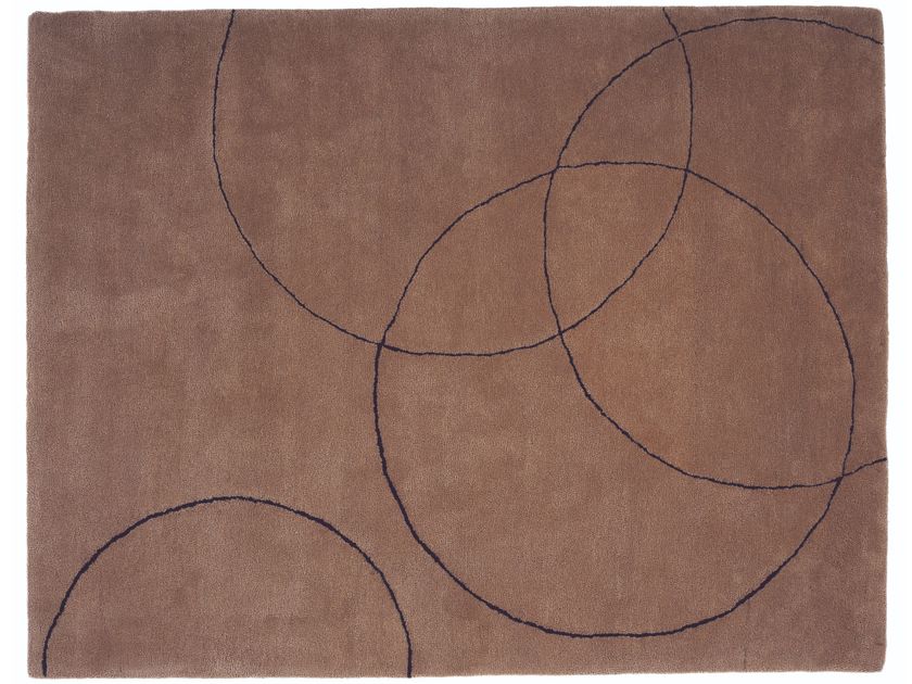 Rectangular rug with geometric shapes SOAP BUBBLES By ASPLUND design ...