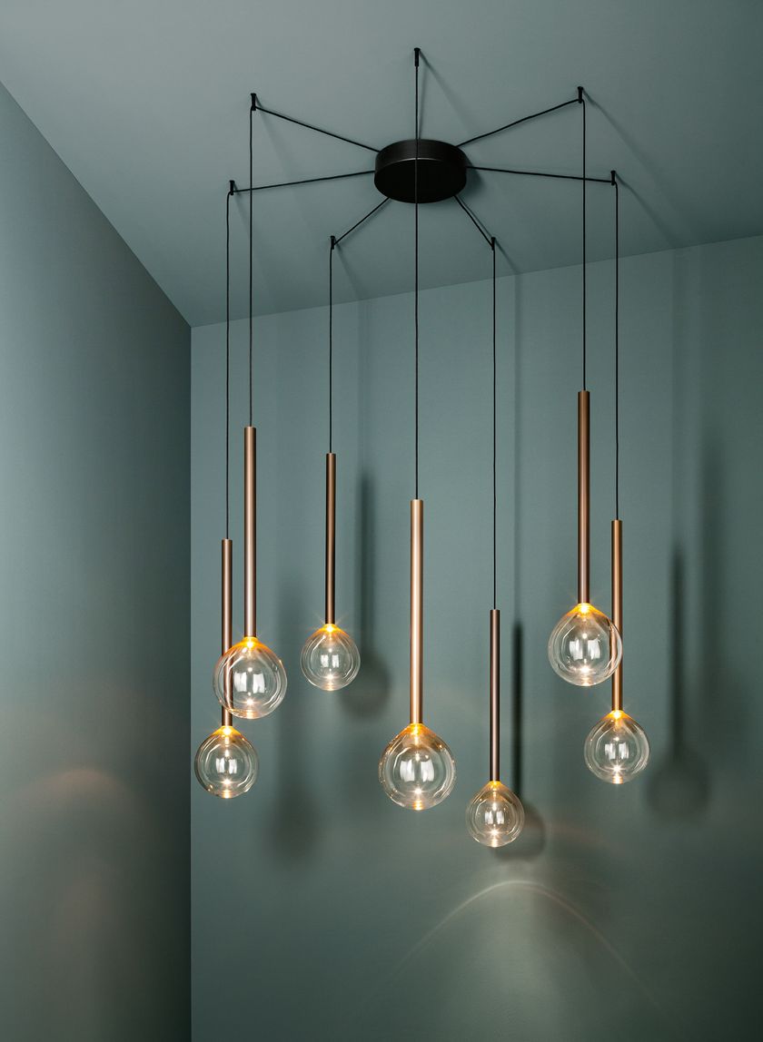 SOFÌ Borosilicate glass pendant lamp By Bonaldo