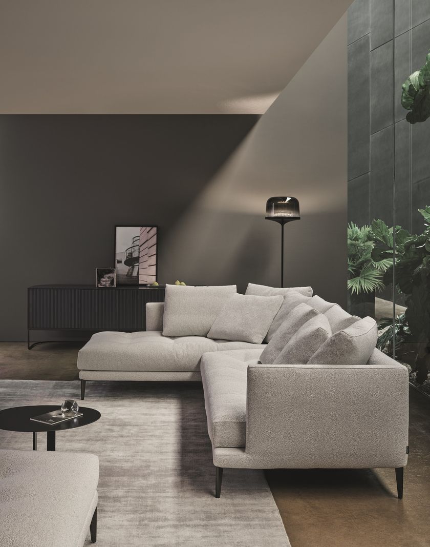 Sectional fabric sofa SOFT ISLAND By Bonaldo