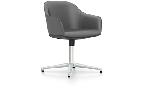 SOFTSHELL CHAIR FOURSTAR BASE Swivel with 4-spoke base chair By Vitra ...