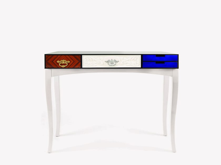 SOHO | Console table Rectangular rosewood console table with drawers By ...