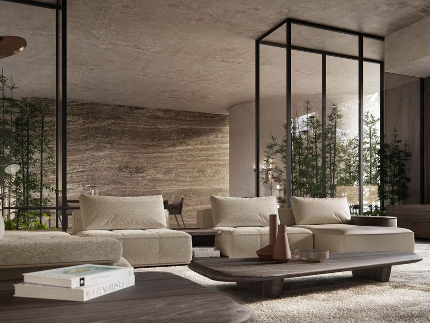 SOHO Modular fabric sofa By ENNE | design Christophe Pillet