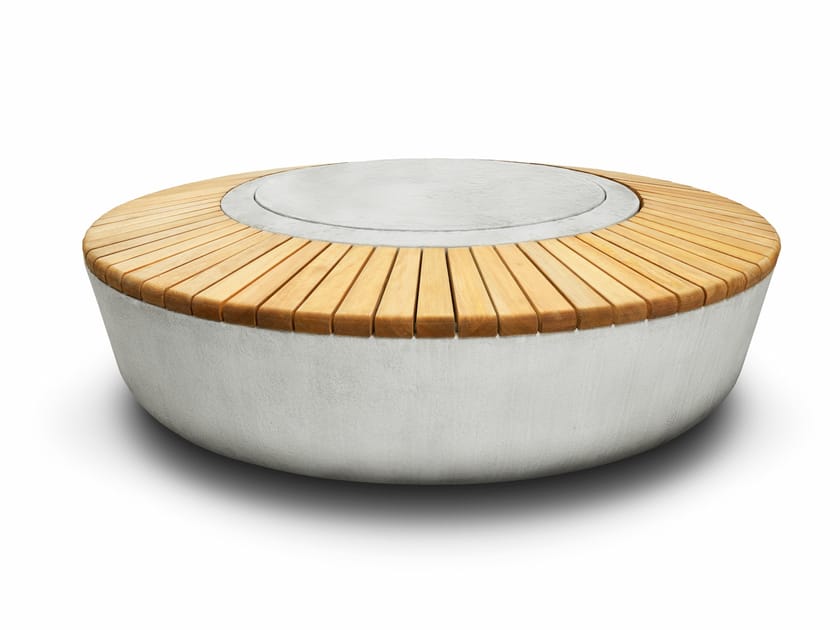 Round backless cement Bench SOL By VESTRE design Espen Voll, Tore ...