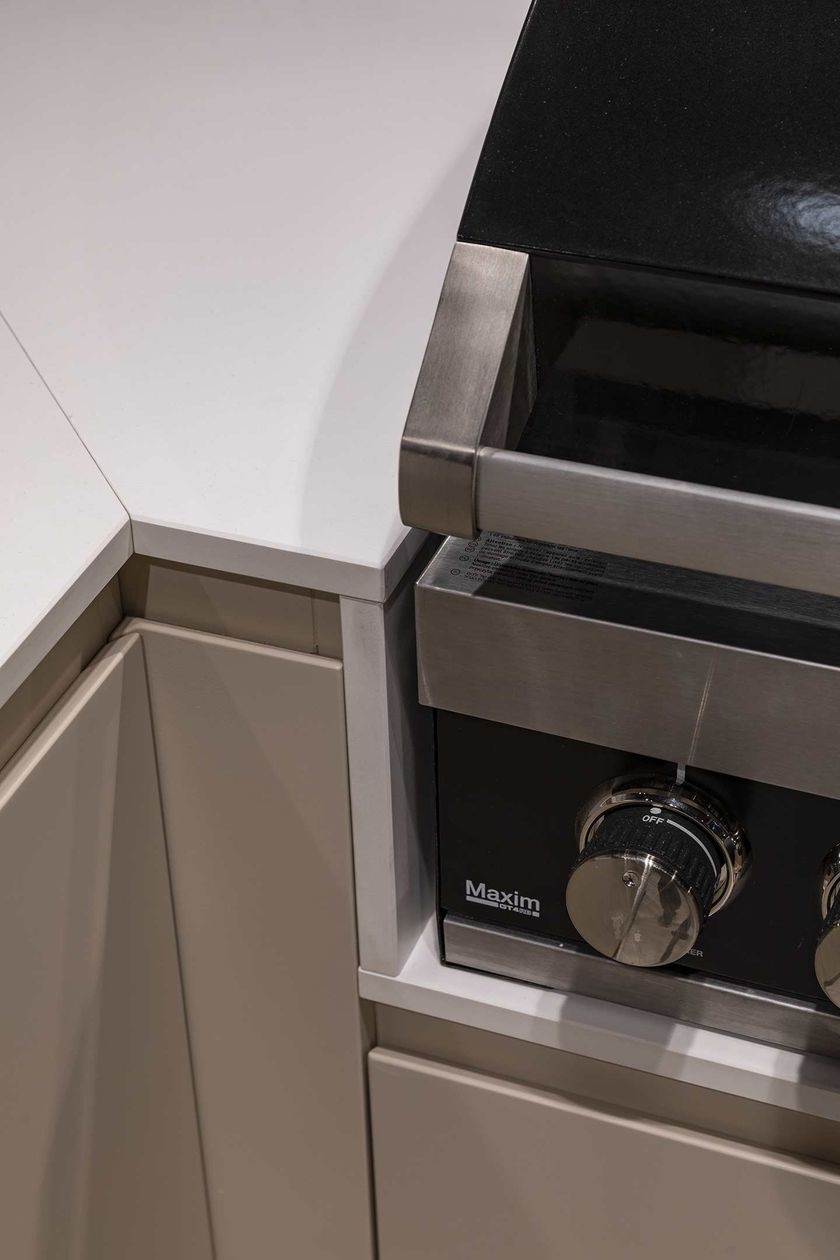 Porcelain stoneware kitchen worktop SOLID By FLORIM stone